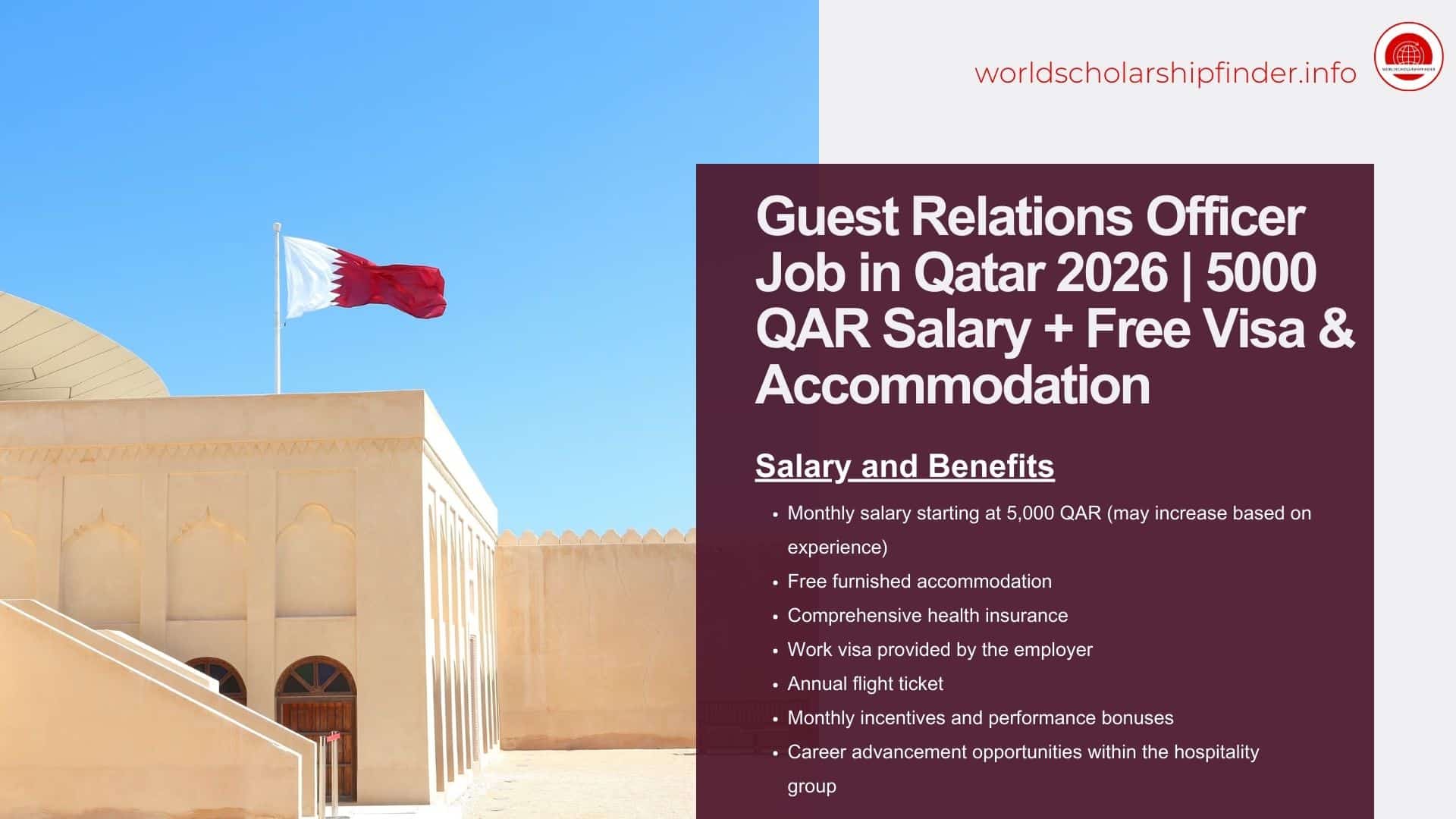 Guest Relations Officer Job in Qatar 2026 | 5000 QAR Salary + Free Visa ...